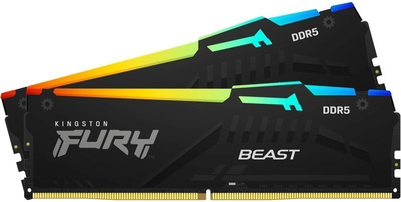 Kingston FURY Beast EXPO RGB 64GB (2x32GB) DDR5 PC5-48000C36 Kingston FURY Beast EXPO RGB 64GB (2x32GB) DDR5 PC5-48000C36